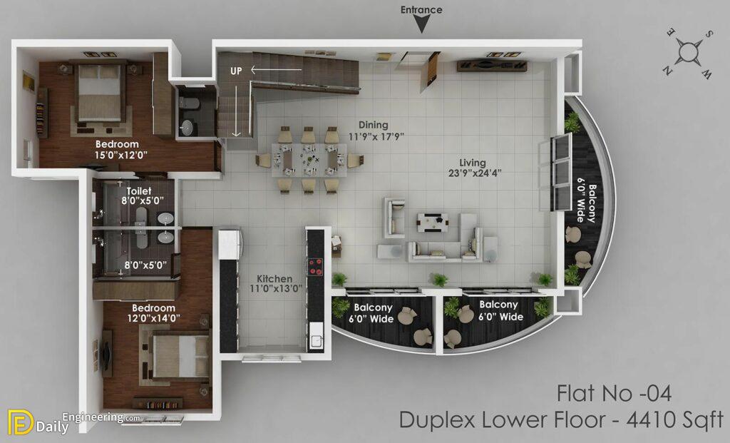 30 Modern 3D Floor Plans Help You To Make Your Dream Home - Daily ...
