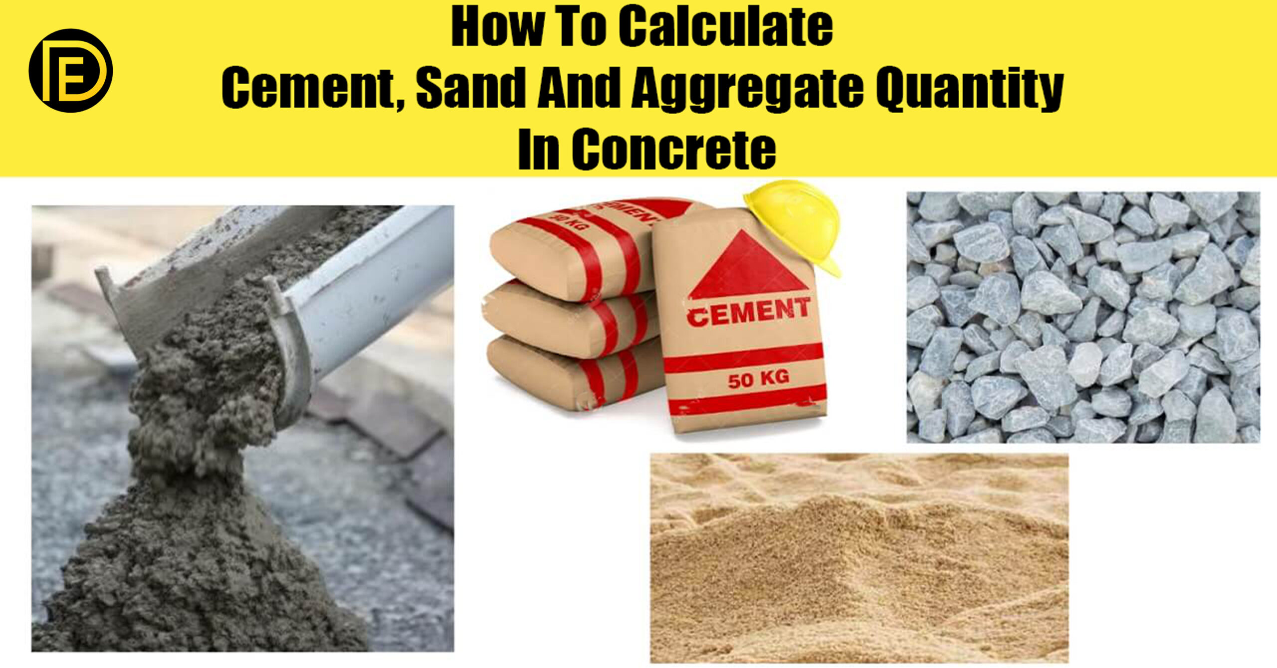 How To Calculate Cement Sand Aggregate Quantity In Concrete Daily Engineering